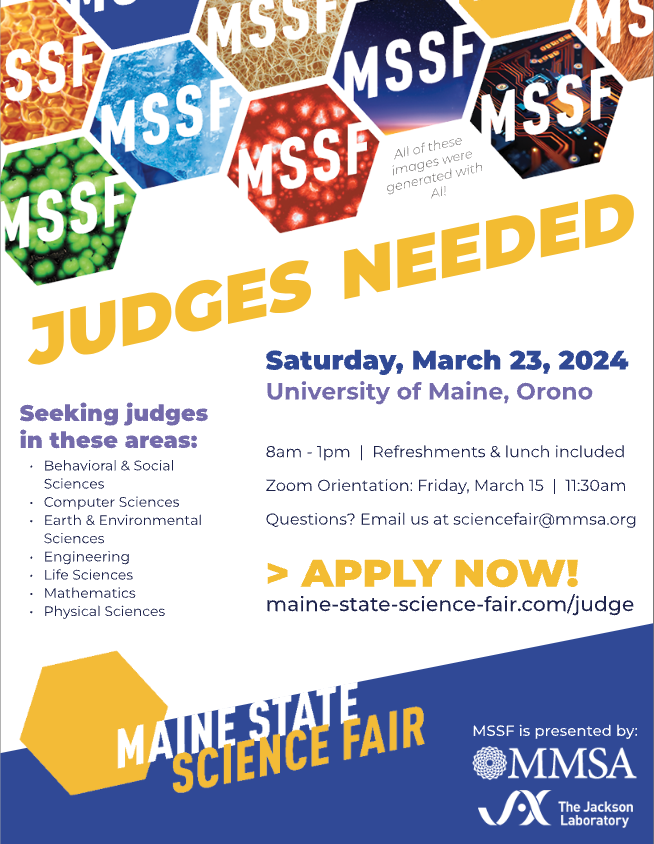 Judge - Maine State Science Fair